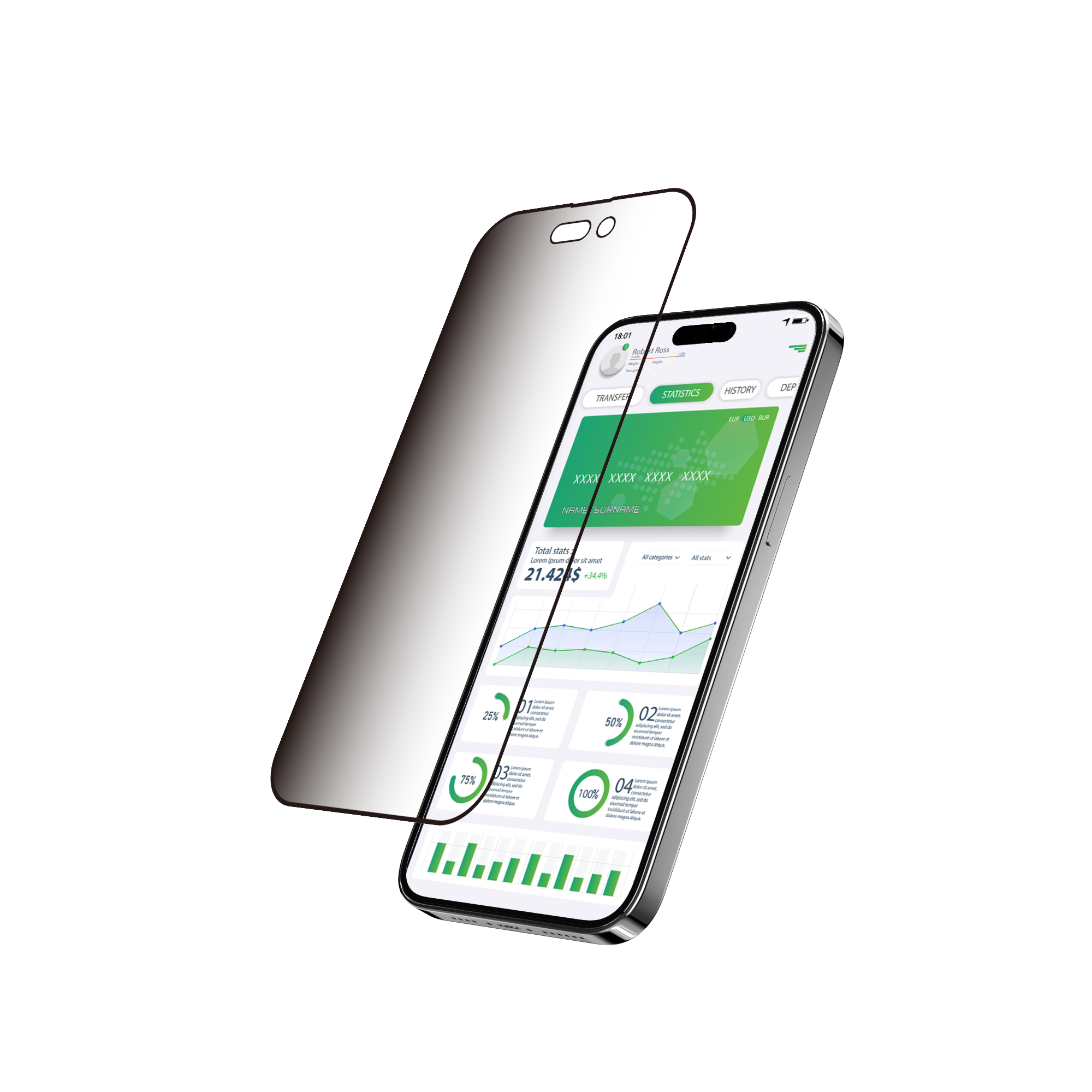 Glass Privacy Tempered Glass iPhone Screen Protector – SwitchEasy